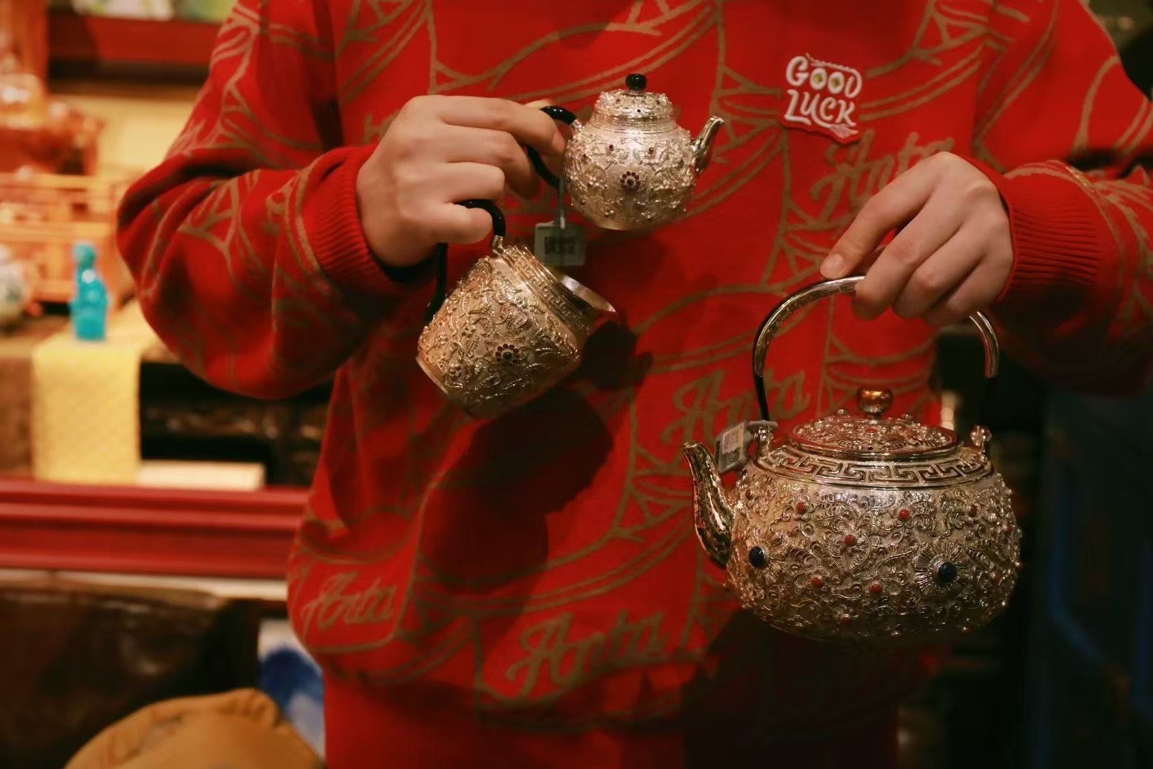 The Auspicious and Propitious Pure Silver Tea Set: A Pinnacle of Tea C ...